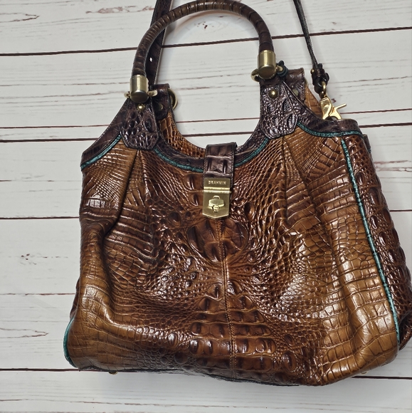 Brahmin | Bags | Brahmin Elisa Tri Color Hobo Handbag | Poshmark